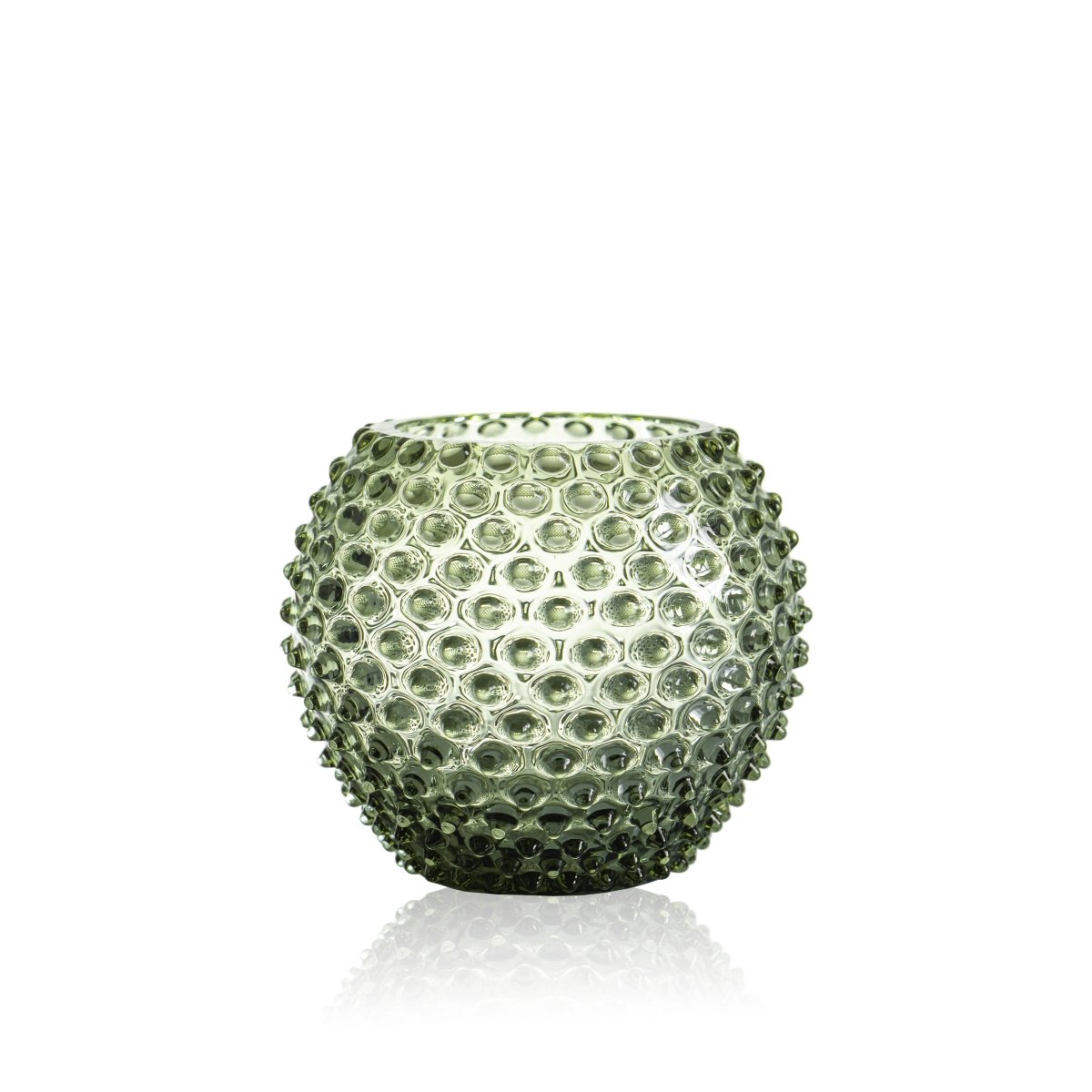 Olive Green Hobnail Vase | KLIMCHI