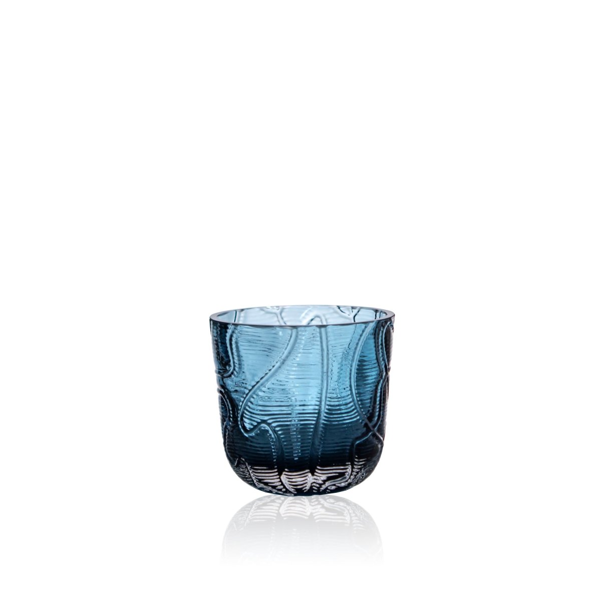 Crust Drinking Glasses in Underlay Blue Smoke | KLIMCHI