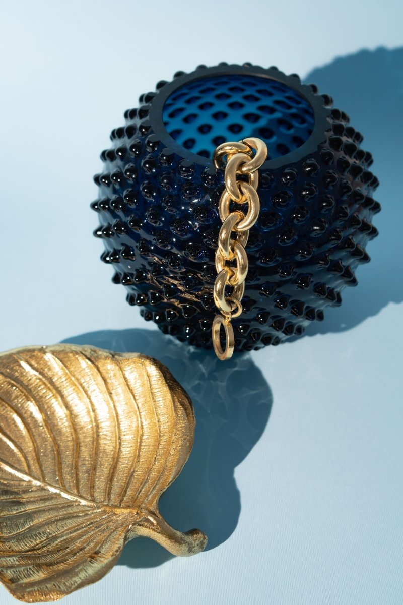 Royal Blue Hobnail Vase | KLIMCHI