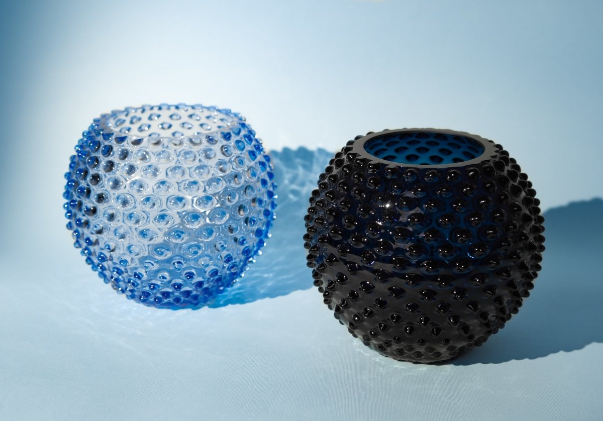 Royal Blue Hobnail Vase | KLIMCHI