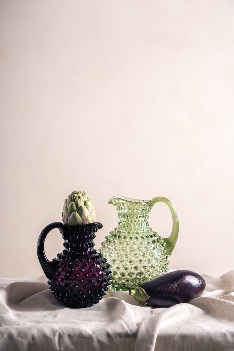 Olive Green Hobnail Jug | KLIMCHI